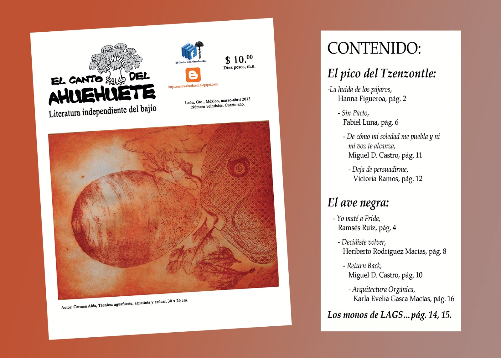 El canto del ahuehuete. Literatura independiente del Bajío : Revistas ...